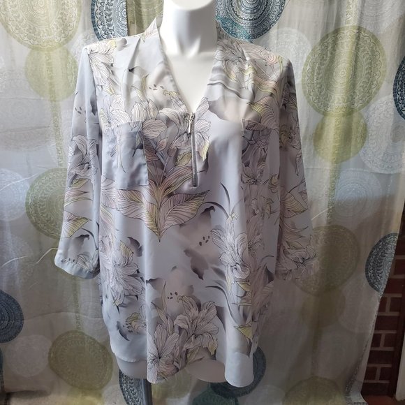 Jaclyn Smith Tops Jaclyn Smith Floral Print Blouse 3x Poshmark